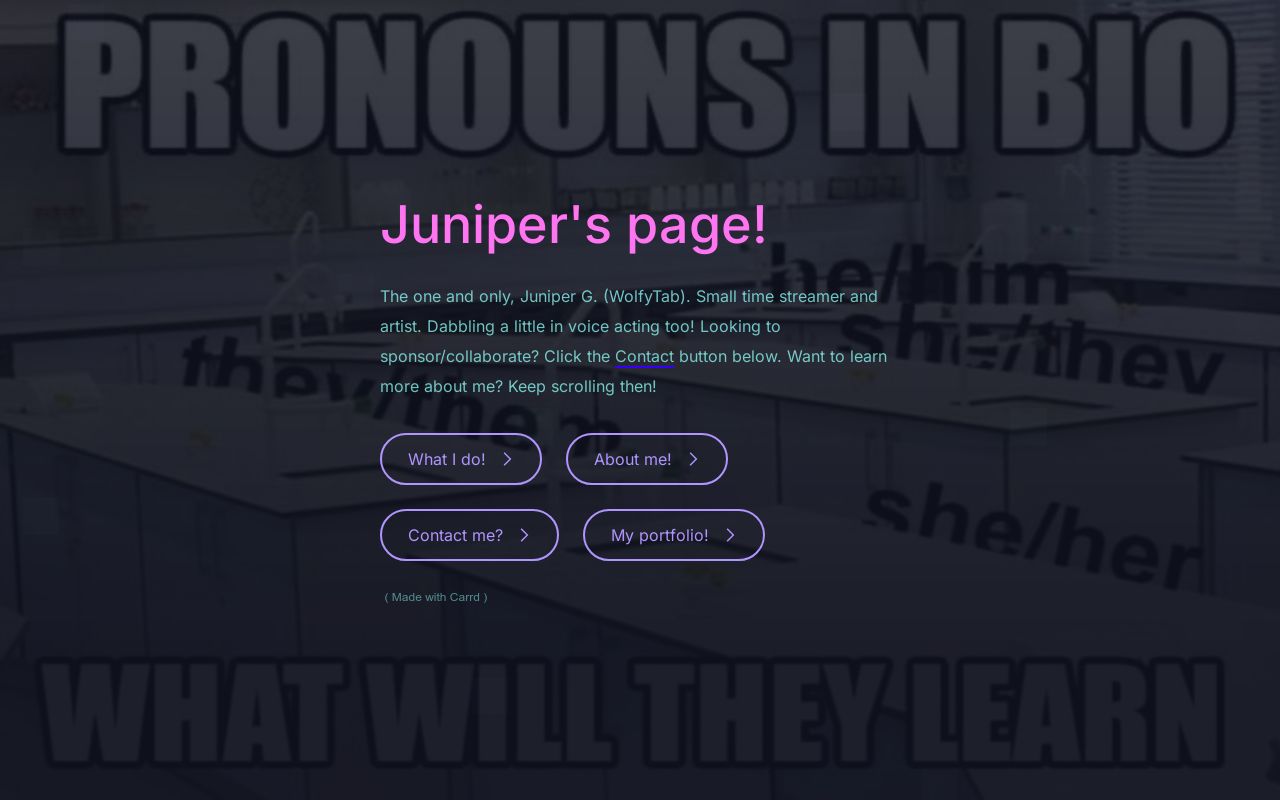 Junipers Page!